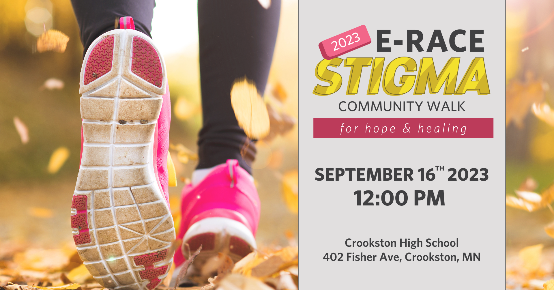 E-RACE STIGMA Community Walk 2023 – Hope Coalition
